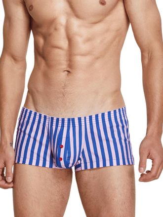 SEOBEAN Boxershorts Baumwolle Boxershort Tight Cup Trunk Gestreift