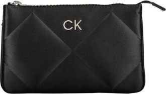 Calvin Klein Gestepptes Satin-Clutch K50k507326
