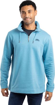 Weird Fish Brampton Sweatshirt f&uuml;r Herren, mit kurzem Rei&szlig;verschluss (Rauchblau)