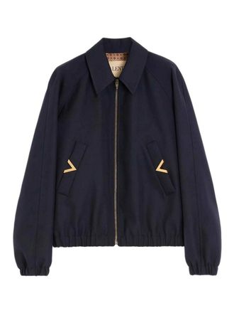 Valentino Garavani Veste Casual - Bleu Fonc&eacute;