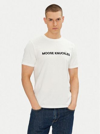 Moose Knuckles T-Shirt Conway M15MT760 Écru Regular Fit