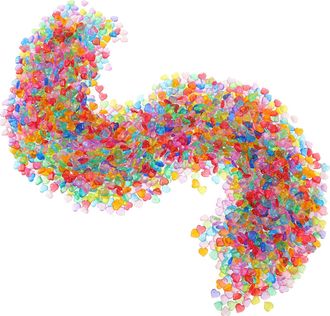 BESPORTBLE Healeved Selbstgemacht Acryl Herzen 10mm 500g Bunte Halbtransparente Herz Edelsteine aus Acryl Vasenf&uuml;ller und Tischdekoration f&uuml;r Hochzeit Valentinst