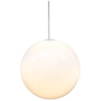 Licht-Erlebnisse Led Pendelleuchte au&szlig;en Kugelschirm Farbwechsel 3000-6500 k IP54 &oslash; 45 cm rund dekorativ Outdoor H&auml;ngelampe Terrasse Au&szlig;enleuchte Garten