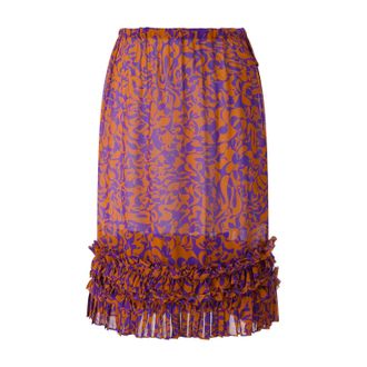 Dries Van Noten Midirock Scotts mit Muster