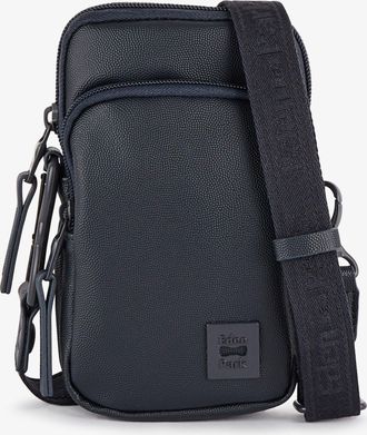 Eden Park Besace Grain&eacute; Bleu Fonc&eacute;