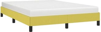 vidaXL Bettgestell ohne Matratze Grün 140x200 cm Stoff vidaXL