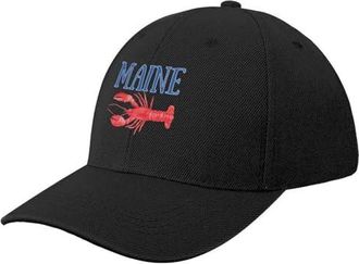 Generic Casquette de baseball Maine Aquarelle Homard - Casquette de baseball homard du Maine - Chapeaux de camionneur &agrave; visi&egrave;re thermique - Chapeau de soleil 
