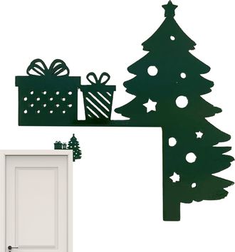 Generico T&uuml;rrahmen, Weihnachtsdekoration: fr&ouml;hliche Weihnachtsmannm&uuml;tze, Eck- und Wandzubeh&ouml;r, praktische Bastelartikel, Dekoration in Form eines Weihnachtsbau