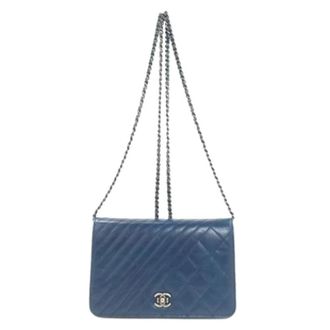 Chanel Pre-owned Matelasse Chain/Shoulder Wallet - - Pre-owned - Damen - Blau - ONE SIZE