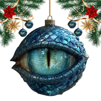 Generic Weihnachtsbaum Verzierungen, 2D Acryl Feiertage Verzierungen, Weihnachten Drachenauge Anh&auml;nger, f&uuml;r Fensterbank Schlafzimmer Balkone T&uuml;r&ouml;ffnungen Wand