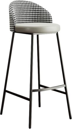 Generic Barhocker, h&ouml;henverstellbare Barhocker aus Kunstleder mit niedriger R&uuml;ckenlehne und Fu&szlig;st&uuml;tze, geeignet f&uuml;r K&uuml;cheninseln, Tresen und Bars, 66/76 cm (2