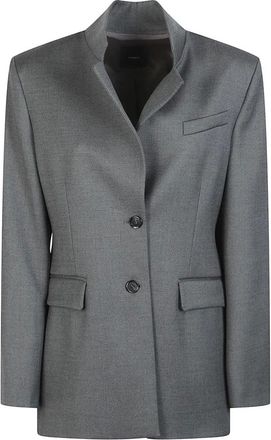 Pinko Pinko, Femme, Vestes, Gris, Taille: 36 FR Fausta Jacket