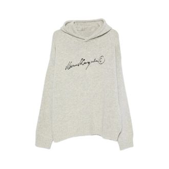 Maison Margiela Knit Hoodie - - Sweatshirts & Hoodies - Herren - Grau - 2XL