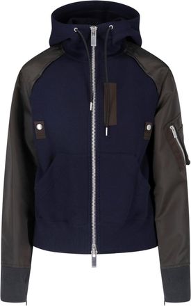 sacai Kapuzenshirt Mit Rei&szlig;verschluss