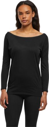 Build Your Brand Damen Longsleeve bis 5XL / Black, 4XL