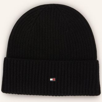 Tommy Hilfiger Cashmere-M&uuml;tze schwarz