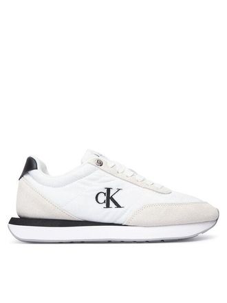 Calvin Klein Sneakers Retro Runner Ess Mix Mat Wmn YW0YW01990 Wei&szlig;