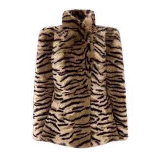 Cesare Gaspari Faux Fur Jacket - Tigress - - Jackets - Damen - Braun - M