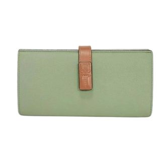Loewe Portefeuille Long Pre-owned (Bi-pli) - Femme - Pre-owned - Vert - Taille: ONE Size