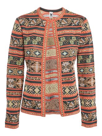 Missoni cardigan rayé à manches longues - Vert