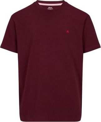 Replay T-shirt uni &agrave; logo brod&eacute; en coton