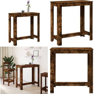 vidaXL Bartisch R&auml;uchereiche 102x50x103,5 cm Holzwerkstoff - Vidaxl