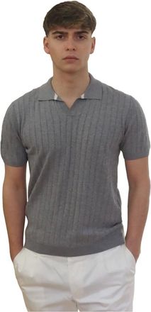 Barba Homme, Tops, Gris, Taille: XL Polo Chemises