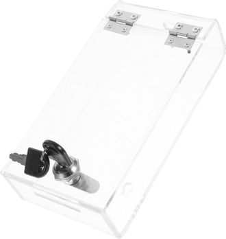 Lurrose Handy-schlie&szlig;fach Aus Klarem Material Mit Integriertem Schloss Tragbare Aufbewahrungsbox F&uuml;r Kleine Gegenst&auml;nde Und Dokumente Sicher Und Platzsparend 