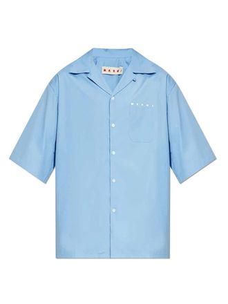 Marni Chemise bowling en coton &agrave; manches courtes Marni