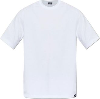 Dsquared2 Homme, Tops, Blanc, Taille: XL T-shirt Underwear &agrave; Col Rond
