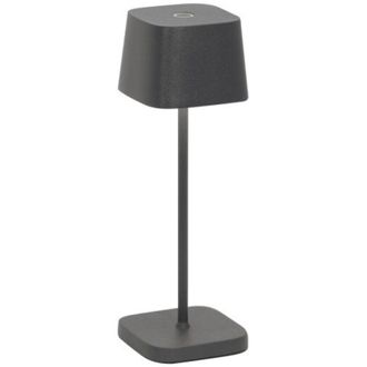 Zafferano Zafferano - ofelia pro micro LED-Tischleuchte Dunkelgrau wiederaufladbar und dimmbar