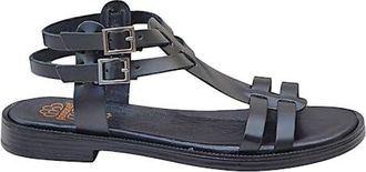 Porronet Sandales plates 3128 pour femme, noir, Noir, 37 EU