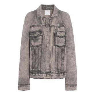 Barrie Femme, Vestes, Gris, Taille: 40 FR Veste Regular Imprim&eacute;e en Denim
