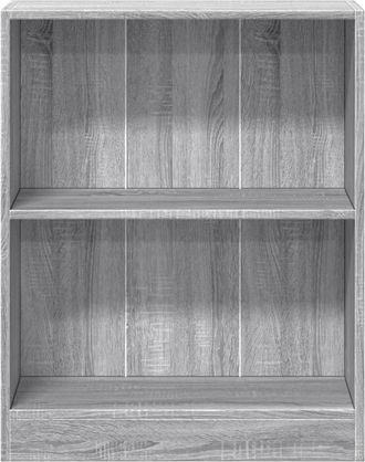 Generic B&uuml;cherregal, Modernes, Minimalistisches Offenes Lagerregal, Ausstellungsregal f&uuml;r Wohnzimmer, B&uuml;ro und Schlafzimmer (Graues Sonoma 12)