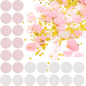 BESPORTBLE Metallic Folien Konfetti in Hellrosa Runde Papierstreu Deko f&uuml;r Geburtstag Hochzeit und Party Tischdekoration Ballonf&uuml;llung Bunte Runde Streudeko Fein