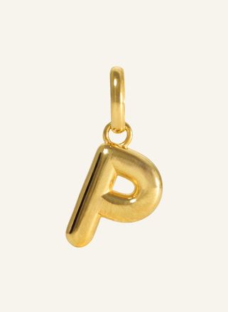 Pompidou Anh&auml;nger Puffy Letter P By Glambou gold