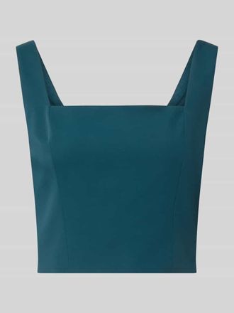 Jake*s Cropped Top mit Karree-Ausschnitt und r&uuml;ckseitigem Rei&szlig;verschluss