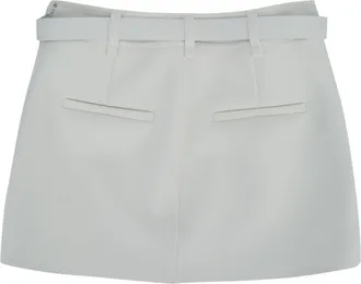Elisabetta Franchi Belt Skirt - White