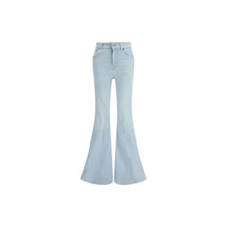 Haikure Femme, Jeans, Bleu, Taille: W27 Jean &Eacute;vas&eacute; en Coton avec D&eacute;lavage