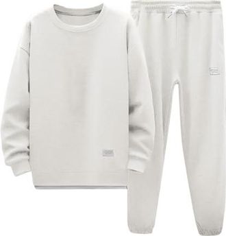 Generic Surv&ecirc;tement pour femme, ensemble complet &agrave; manches longues, sweatshirts et pantalons de surv&ecirc;tement, couleur unie, ensembles de jogging, surv&ecirc;tements 