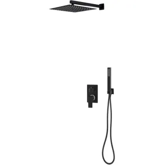vidaXL Duschsystem Edelstahl 201 Schwarz - Vidaxl