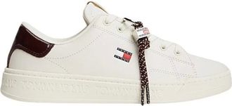 Tommy Jeans TJW Logo Baskets - Femme - Chaussures - Blanc - Taille: 39 EU