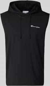 Champion Hoodie mit Label-Stitching