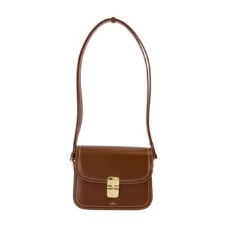 A.P.C. Grace Kleine Umh&auml;ngetasche - - Bags - Damen - Braun - ONE SIZE