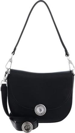U.S.Polo Association Exotic Flap Crossbody Bag Black
