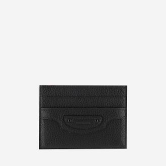 Balenciaga Mens Neo Classic Card Holder Black Calf Leather Wallets & Cardholders