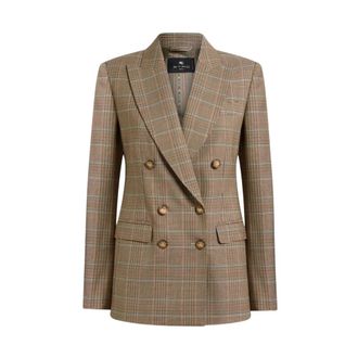 Etro Zweireihiger Blazer - - Jackets - Damen - Beige - L