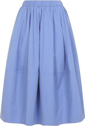 Co Femme, Jupes, Bleu, Taille: 36 FR Bubble Midi Skirt