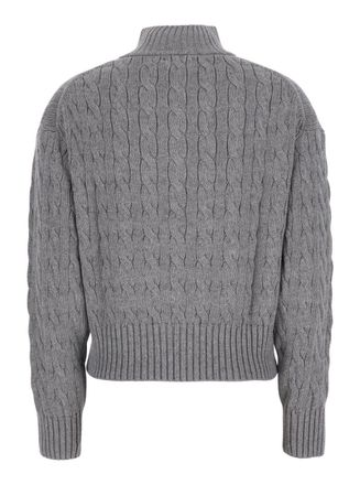 Polo Ralph Lauren Womens Sweater Long Sleeve Round Neck Grey Cotton Tops Top