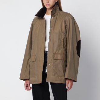 Toteme Desert-beige Country-Jacke aus gewachster Baumwolle